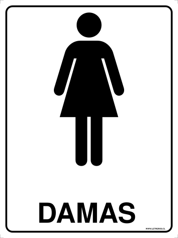 LETRERO DAMAS