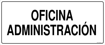 LETRERO OFICINA ADMINISTRACIÓN