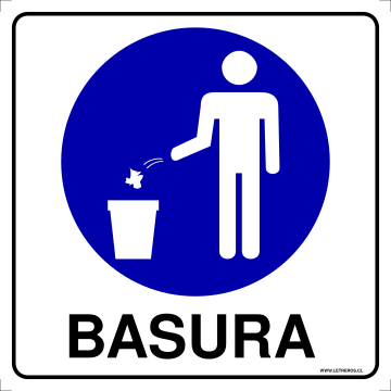 LETRERO BASURA