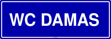 LETRERO WC DAMAS