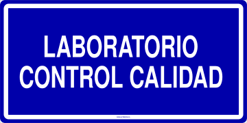 LETRERO LABORATORIO CONTROL CALIDAD