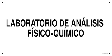 LETRERO LABORATORIO DE ANALISIS FISICO QUIMICO