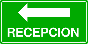 LETRERO RECEPCION