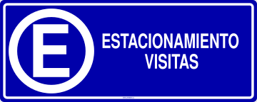 LETRERO ESTACIONAMIENTO VISITAS