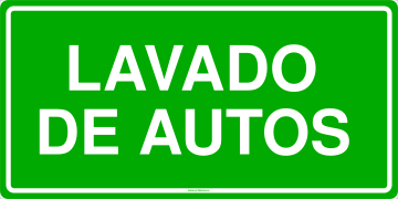 LETRERO LAVADO DE AUTOS