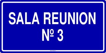 LETRERO SALA REUNION Nº 3