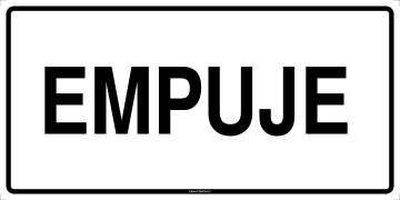 Empuje | autoadhesivo