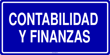 LETRERO CONTABILIDAD Y FINANZAS