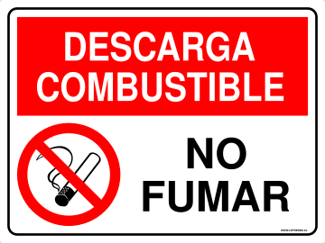 Descarga combustible no fumar | mas vendido