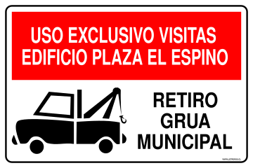 Uso exclusivo visitas edificio plaza el espino retiro grua municipal | intemperie
