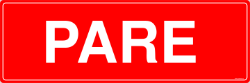 LETRERO PARE