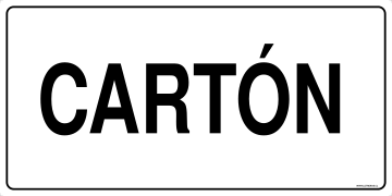 LETRERO CARTON