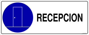LETRERO RECEPCION
