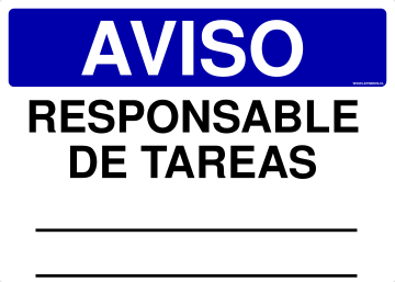 Aviso responsable de tareas _____________ _____________ | acorde norma ...