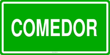 LETRERO COMEDOR