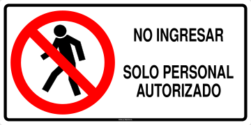 Ingresar solo personal autorizado | acorde norma chilena