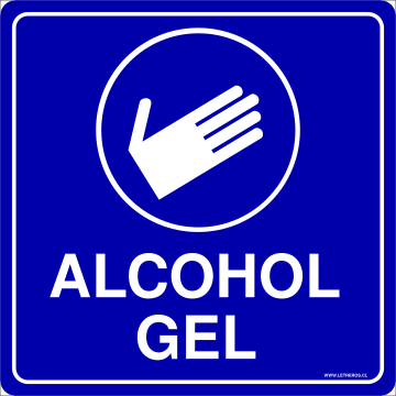 LETRERO ALCOHOL GEL