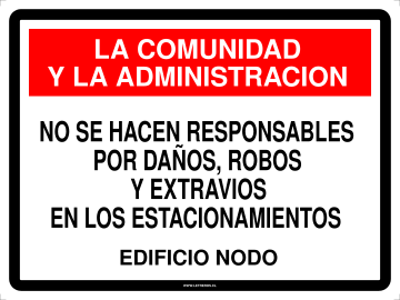 LETRERO LA COMUNIDAD Y LA ADMINISTRACION