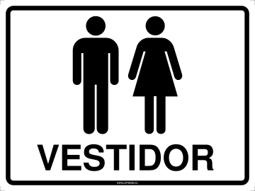 LETRERO VESTIDOR