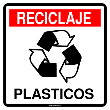 LETRERO RECICLAJE PLASTICOS