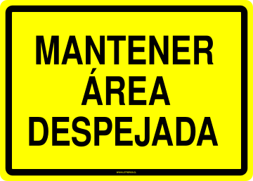Mantener area despejada | intemperie