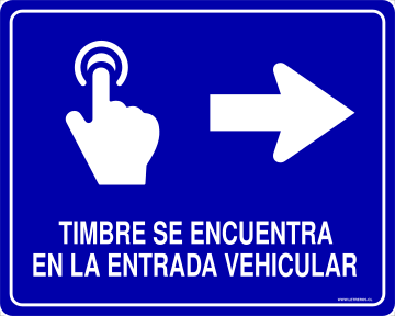 LETRERO TIMBRE SE ENCUENTRA EN LA SIGUIENTE ENTRADA