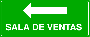 LETRERO SALA DE VENTAS