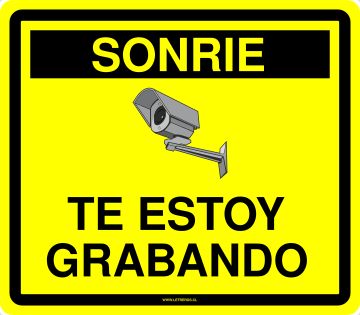 Sonrie te estoy grabando | reflectante