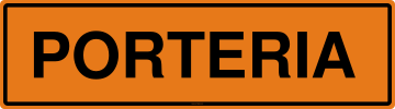 LETRERO PORTERIA