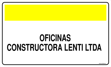 LETRERO OFICINAS CONSTRUCTORA LENTI LTDA