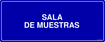 LETRERO SALA DE MUESTRAS