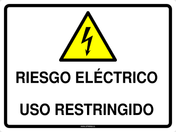 Riesgo electrico uso restringido | acorde norma chilena