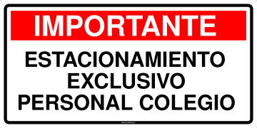 Importante estacionamiento exclusivo personal colegio | intemperie