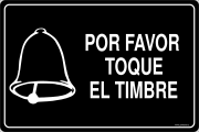 Por favor toque el timbre